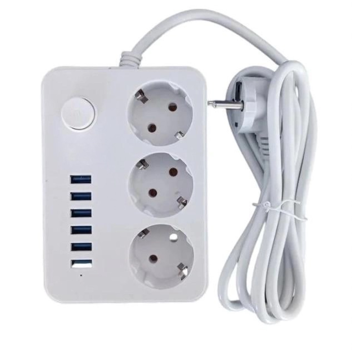 Prailgintuvas 2m su 3 lizdais ir 6 USB jungtimis CX-U613